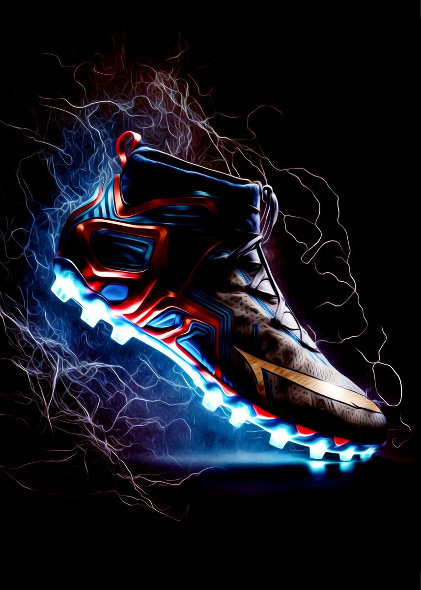 'Soccer Shoe' Poster by Sbastien Mahieuxe | Displate