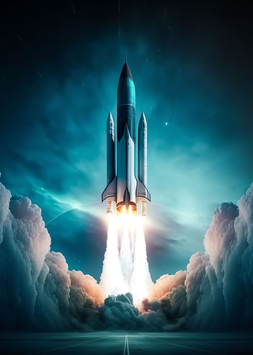'Space Shuttle' Poster, picture, metal print, paint by Mahi Gardner ...