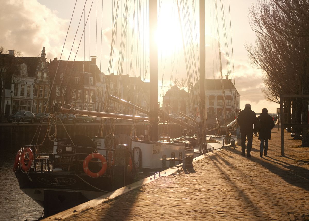 'Harbour walk' Poster by Steven van Horick | Displate