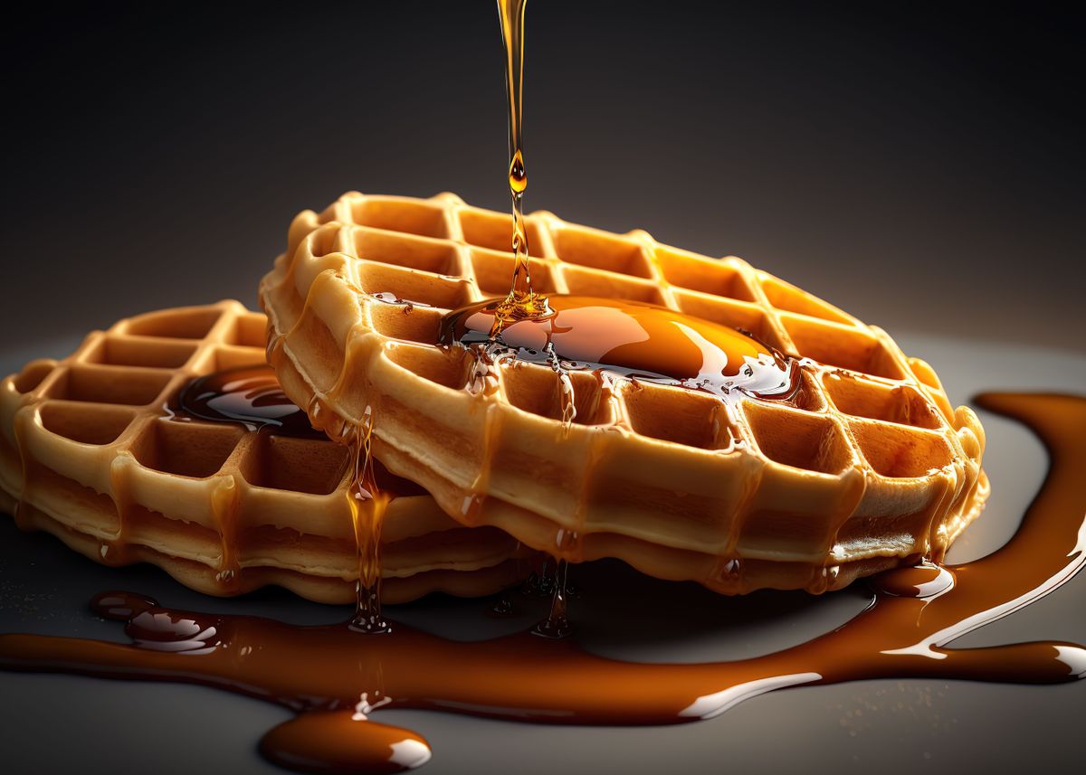 'waffles ' Poster by Chester Draper | Displate