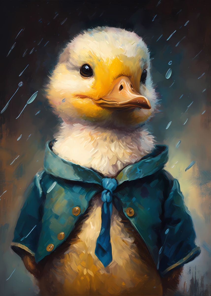 'Trendy Duck' Poster, picture, metal print, paint by Anjelica Hodge ...