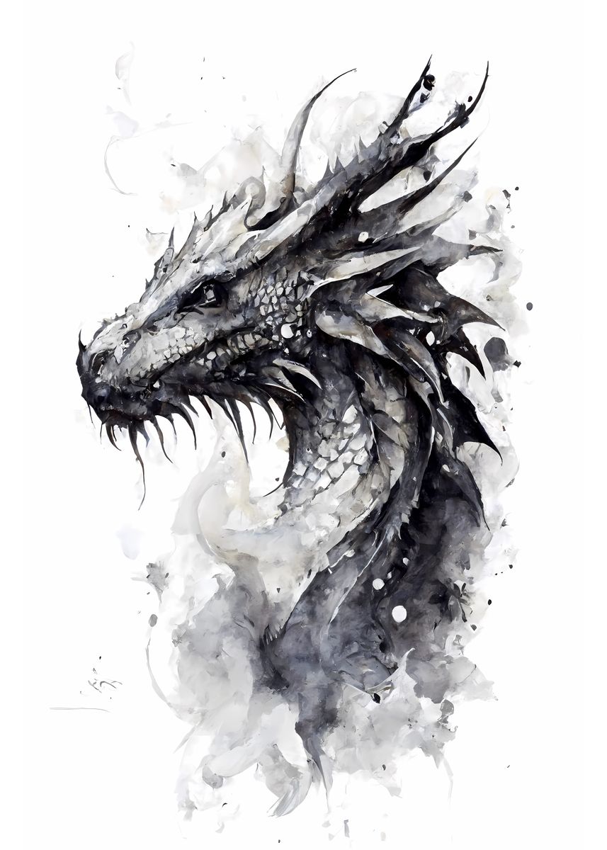 'Smoke Dragon' Poster, picture, metal print, paint by David Scott ...