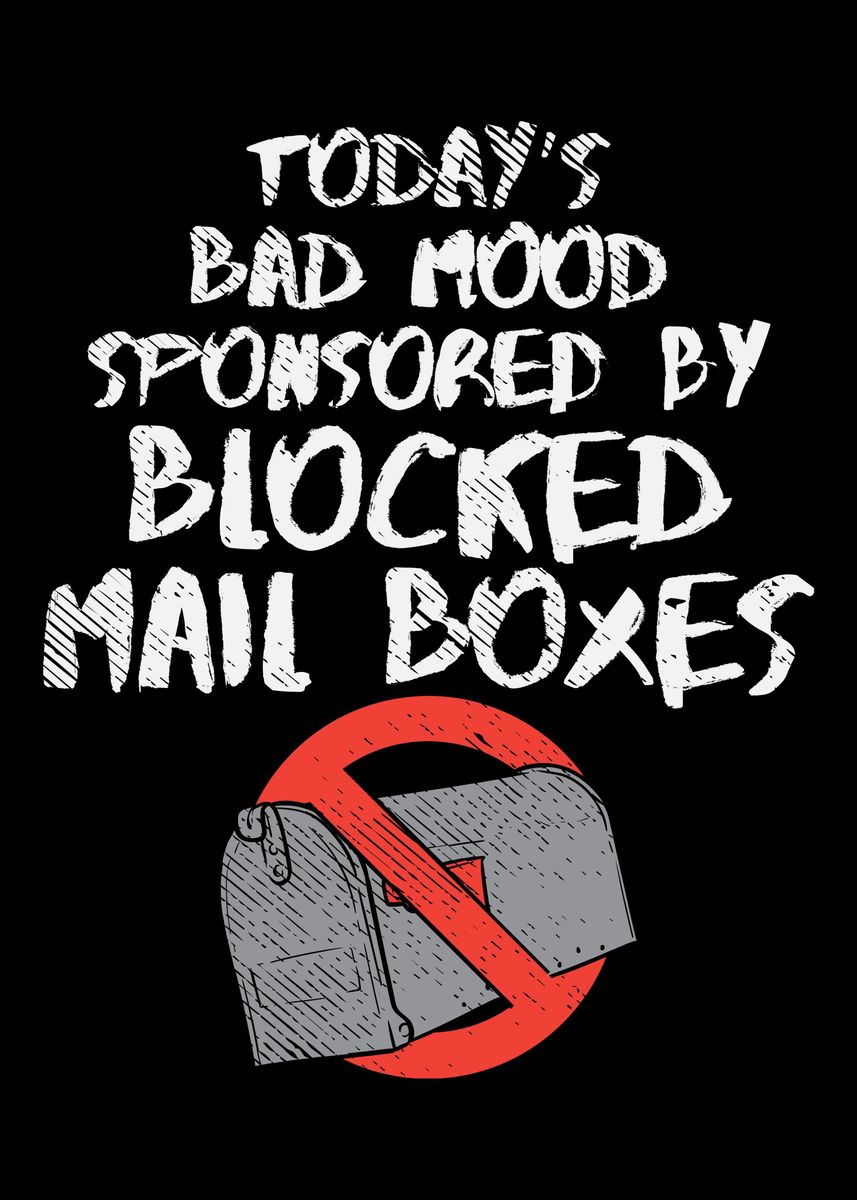 'Mail Carrier Mailman Fun' Poster, picture, metal print, paint by ...