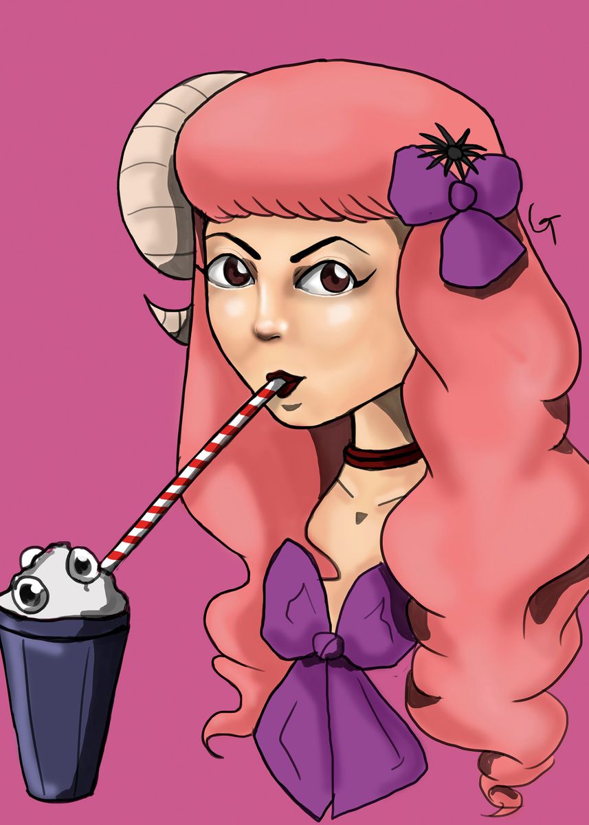 'Monster milkshake' Poster, picture, metal print, paint by Cesar Arturo ...