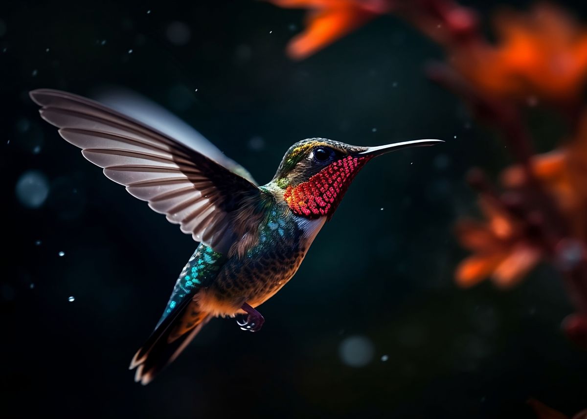 'hummingbird' Poster by Kitty Bern | Displate