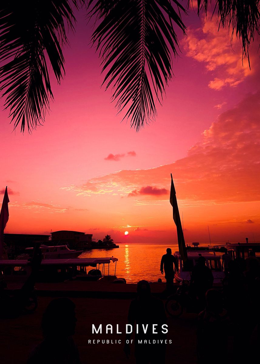 'Maldives ' Poster by Explore Universe | Displate