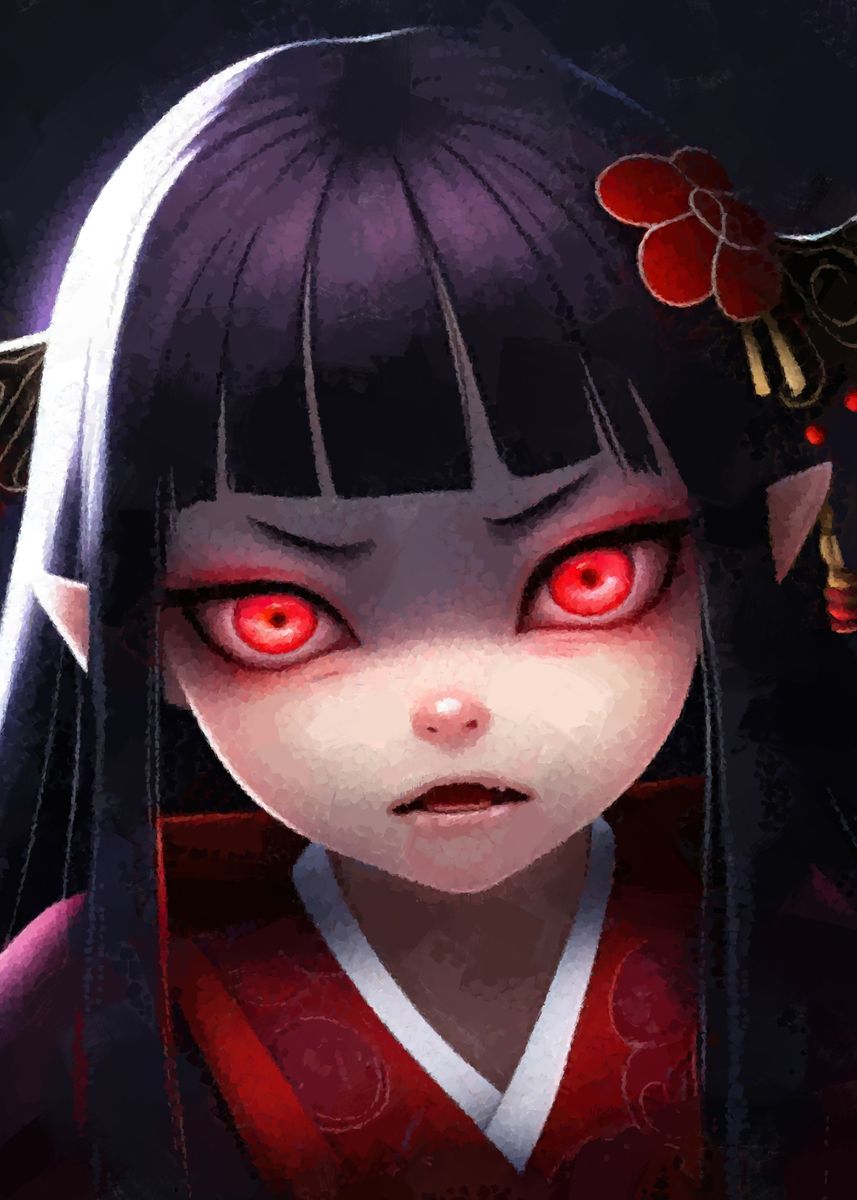 'Japanese evil' Poster by Evgenuy Merkushov | Displate