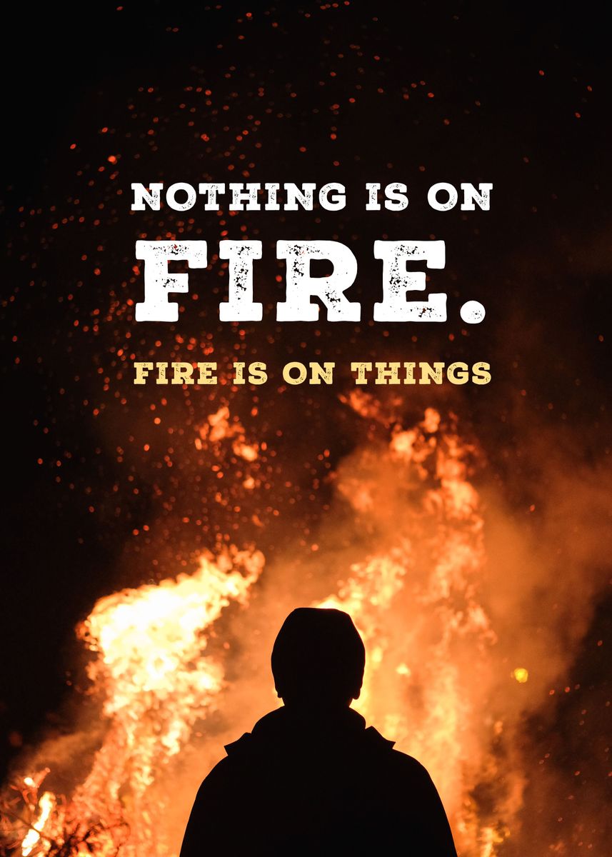'Fire' Poster by cypher the third | Displate