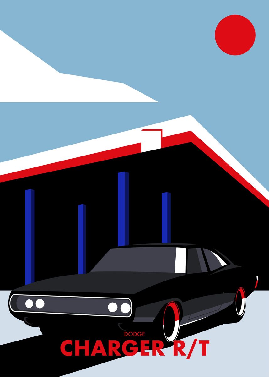 'Charger RT' Poster, picture, metal print, paint by Misbahul Munir ...