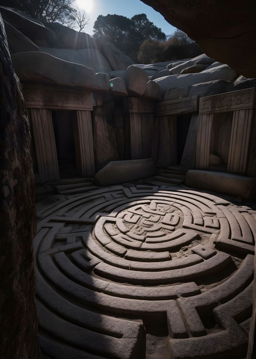 'Stone Circle' Poster, picture, metal print, paint by David Godbehere ...