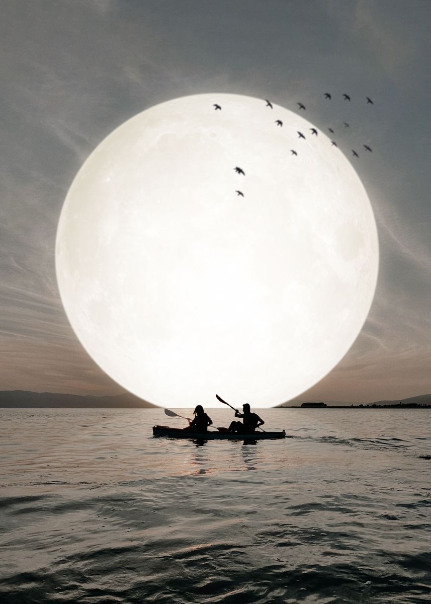 'Moonlight' Poster, picture, metal print, paint by Rifqi Adi Purnama ...