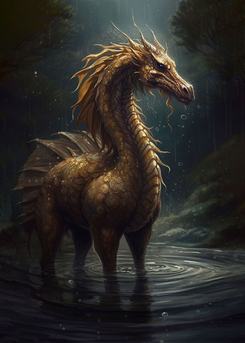 'Majestic creature' Poster, picture, metal print, paint by Maluv Art ...