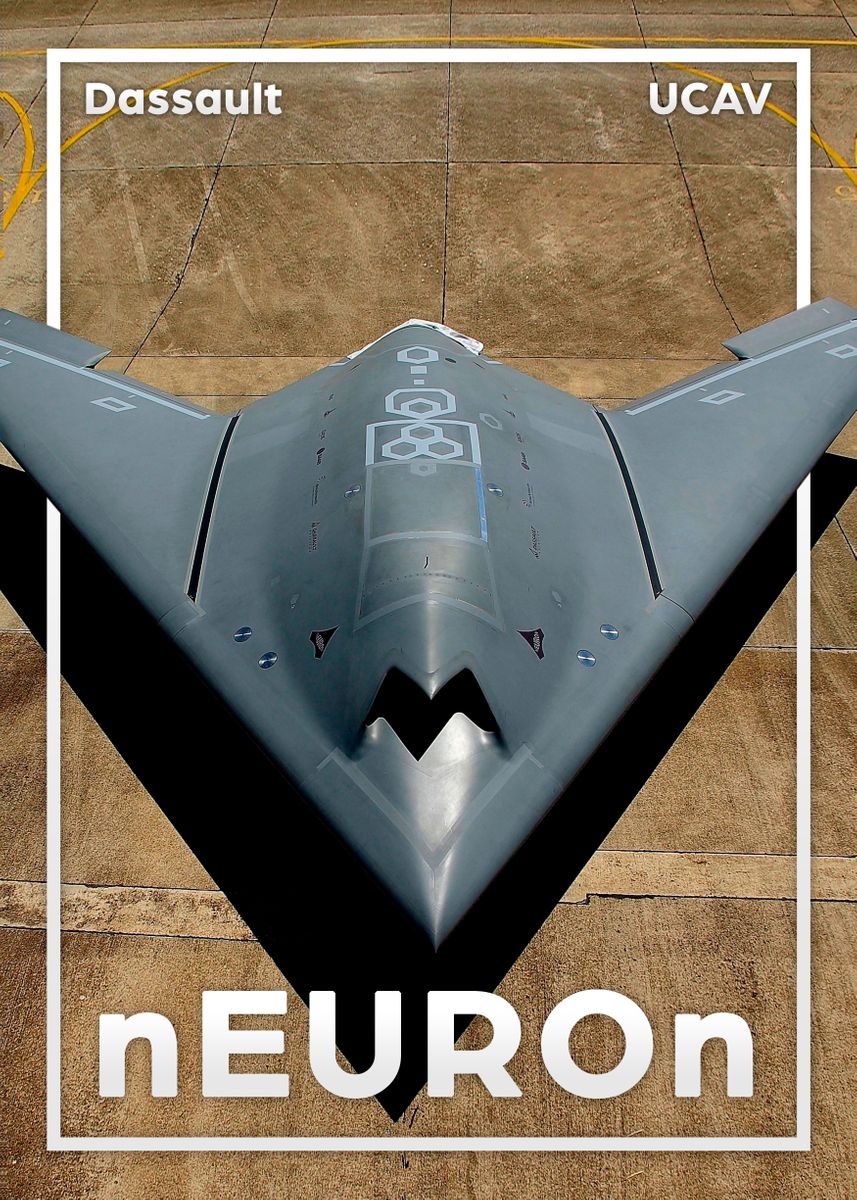 'Neuron Dassault UCAV' Poster, picture, metal print, paint by AirCraft ...
