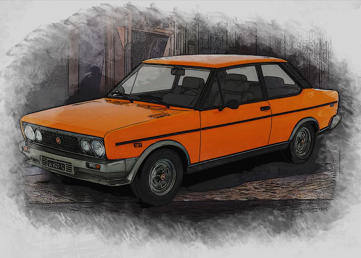 'FIAT 131 RACING' Poster by Aleksandras Palivonas | Displate