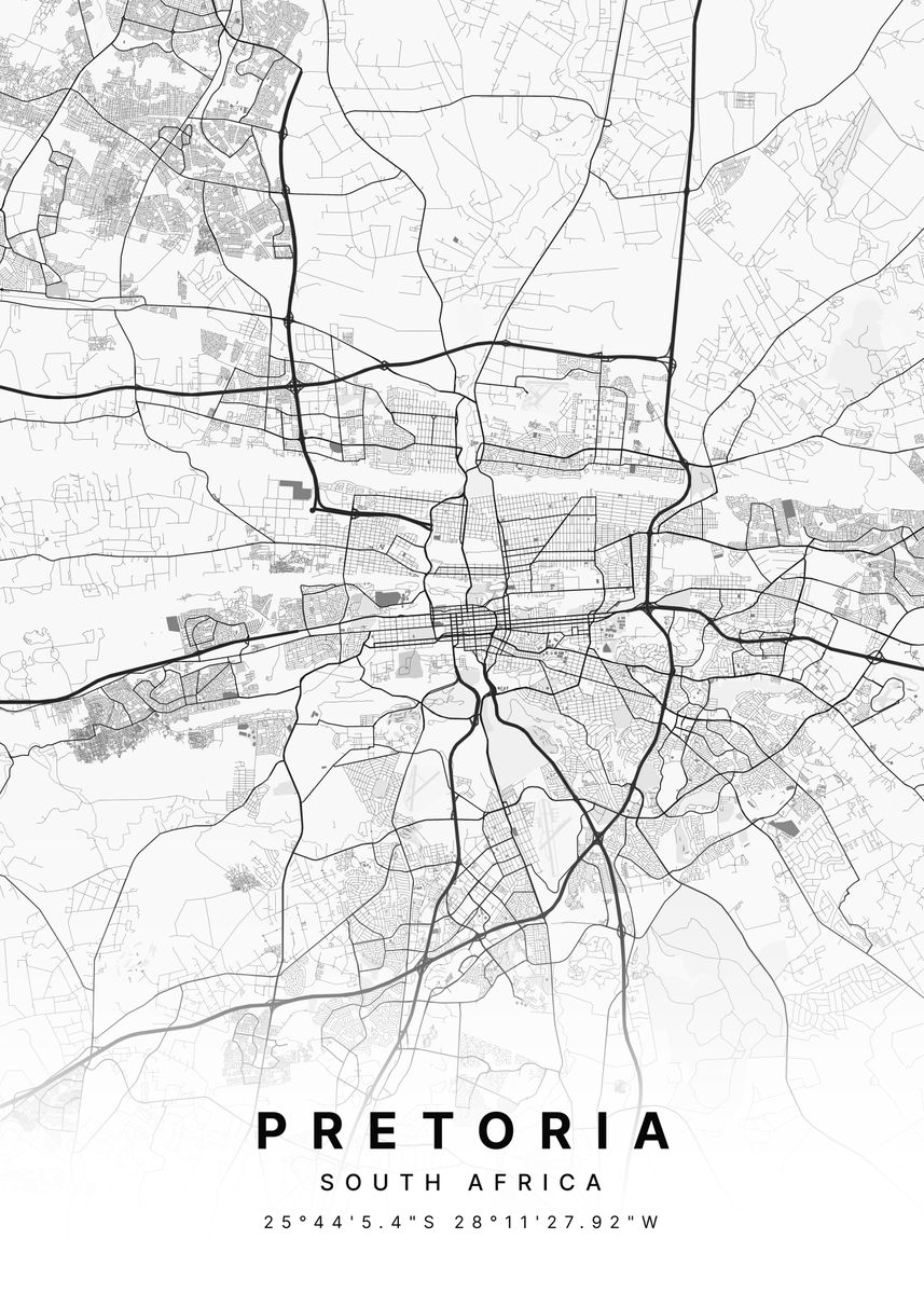 'Pretoria South Africa' Poster, picture, metal print, paint by Kemi ...