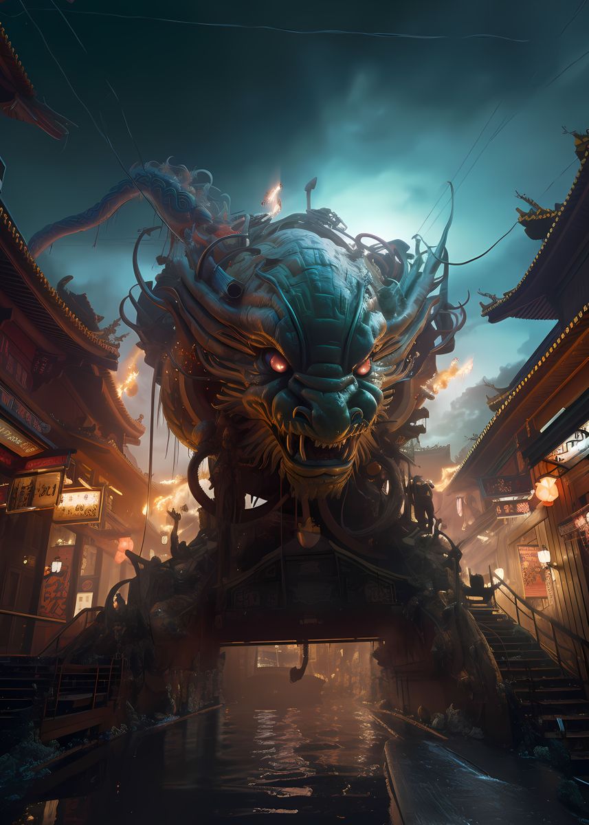 'Dragon Fantastic' Poster, picture, metal print, paint by Scott Kelly ...