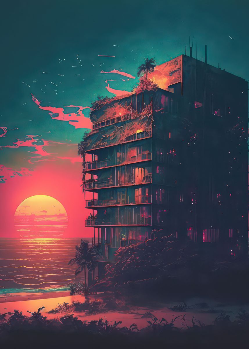 'Fallout Miami Beach' Poster by SICKAIE | Displate