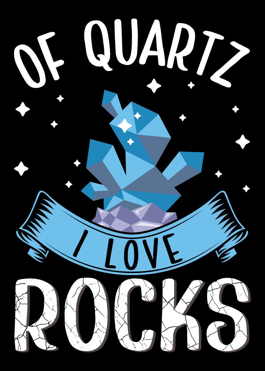 'Quartz Mineral Rock' Poster by professionaldesigns | Displate