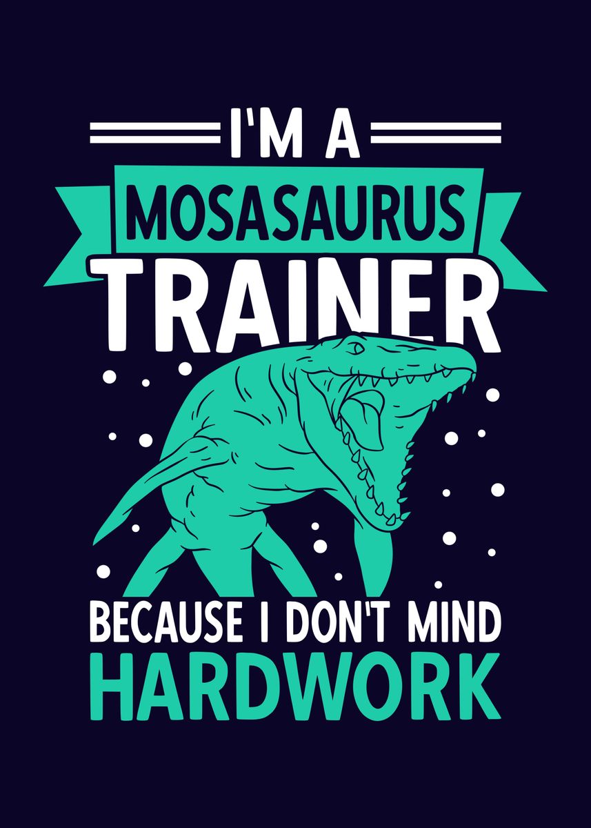 'Mosasaurus Dinosaur' Poster, picture, metal print, paint by MzumO ...