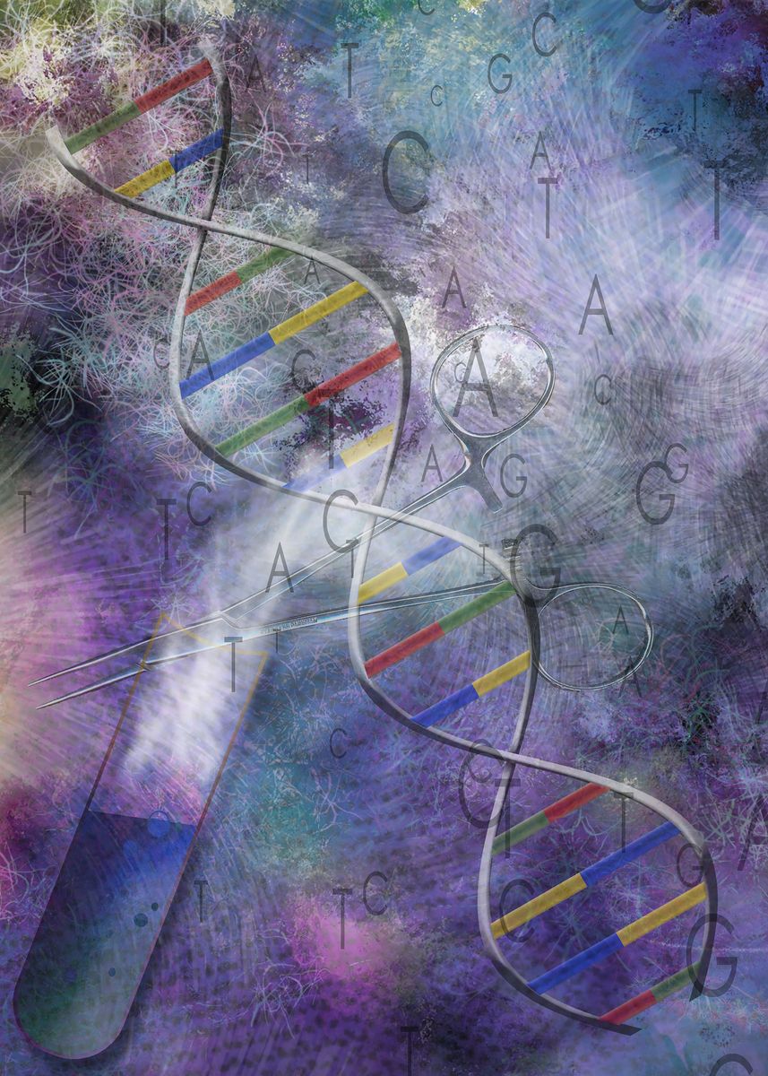 'DNA modifications' Poster, picture, metal print, paint by Bruce Rolff ...