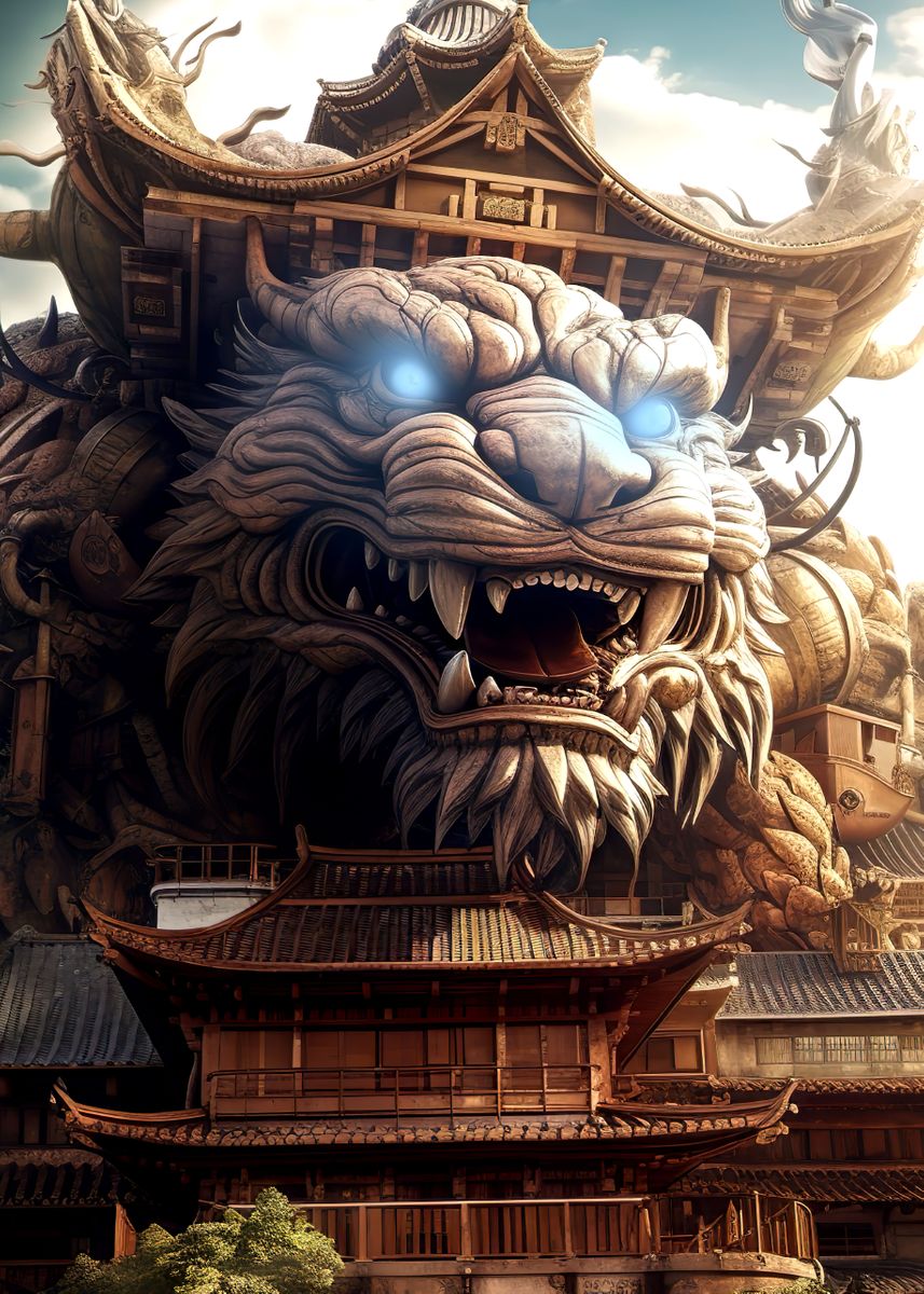 'Fearsome Architecture' Poster, picture, metal print, paint by ...