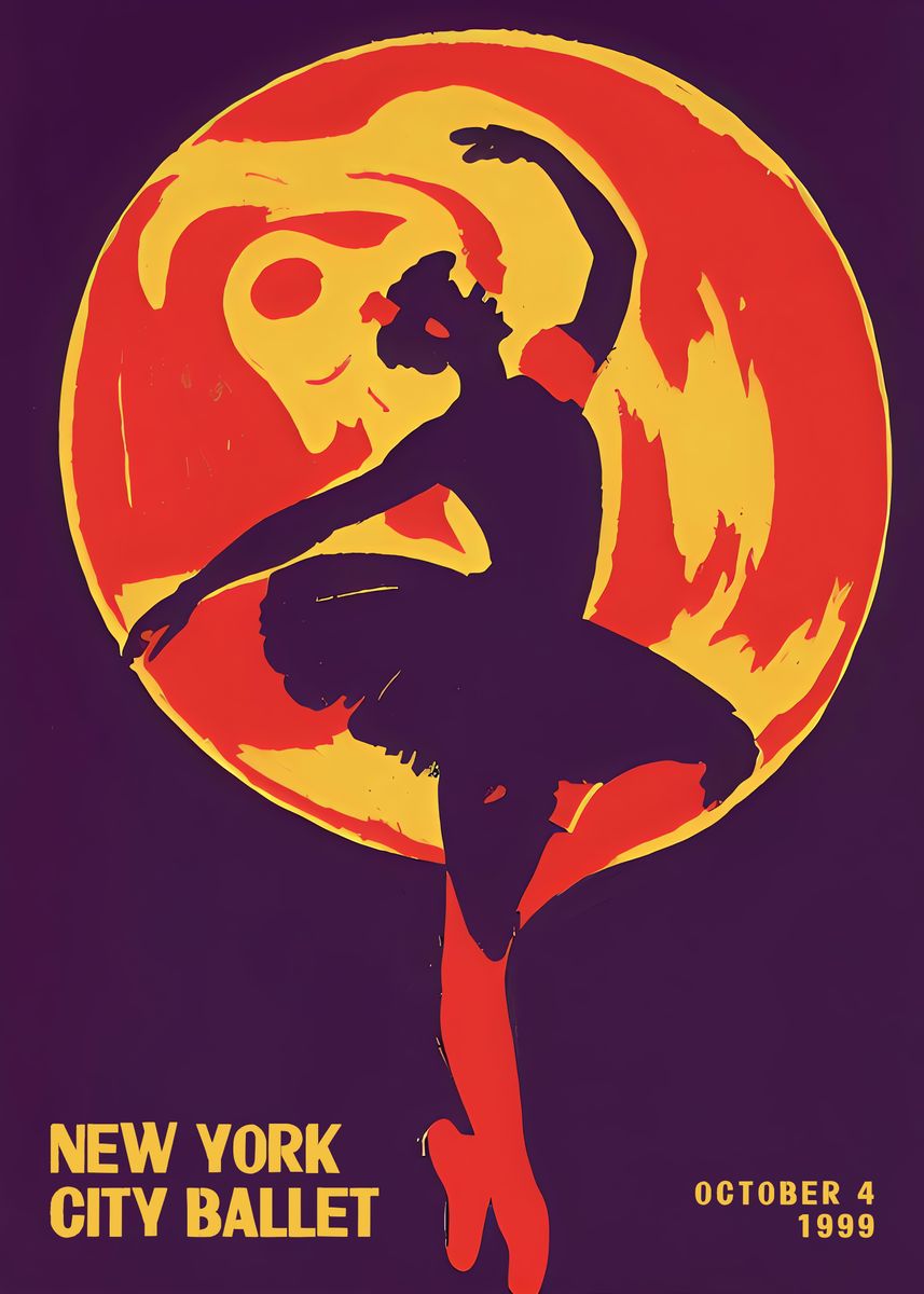 'New York City Ballet Art' Poster by BluePinkPanther | Displate
