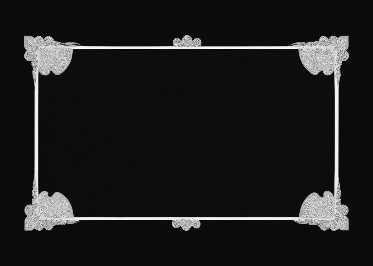 'Silent film frame ornate p' Poster by Gianfranco Grenar | Displate