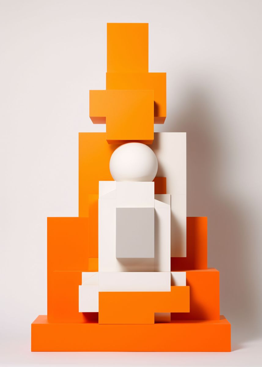 '3 dimensional sculpture' Poster, picture, metal print, paint by Sigma ...