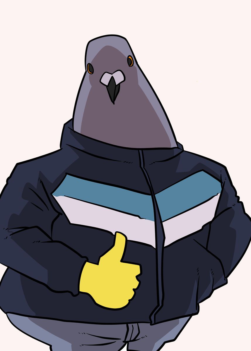 'funny dove meme' Poster, picture, metal print, paint by hafis ...