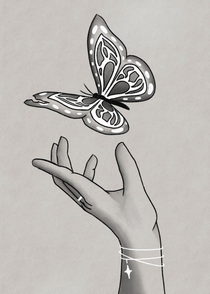 'Broken butterfly' Poster, picture, metal print, paint by Leviculus Art ...