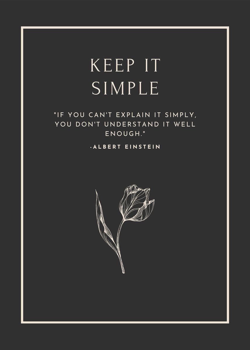 'Quote by Albert Einstein ' Poster, picture, metal print, paint by Rosh ...