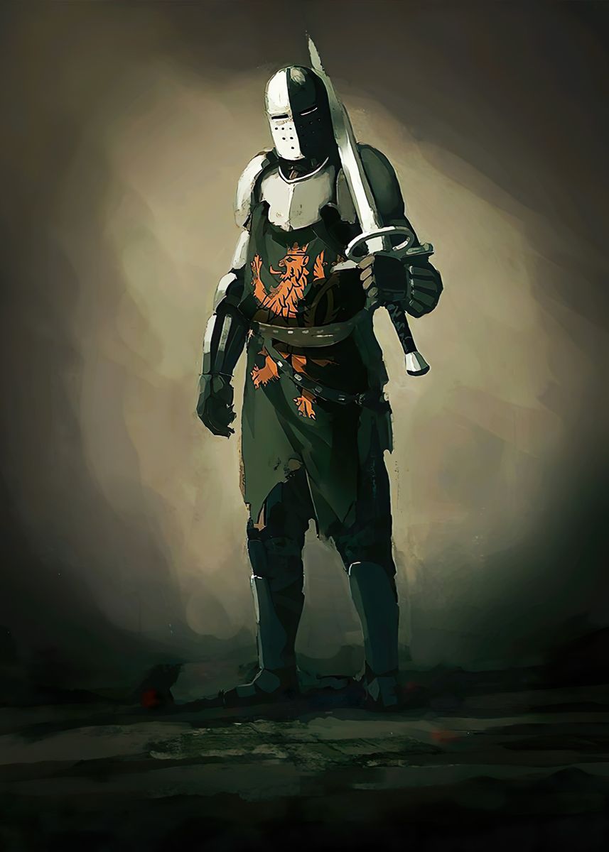 'Royal knight' Poster, picture, metal print, paint by YANOME ART | Displate