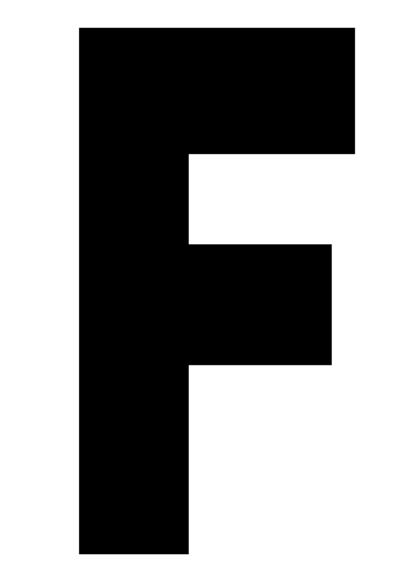 'Capital Letter F' Poster, picture, metal print, paint by Wijaki ...