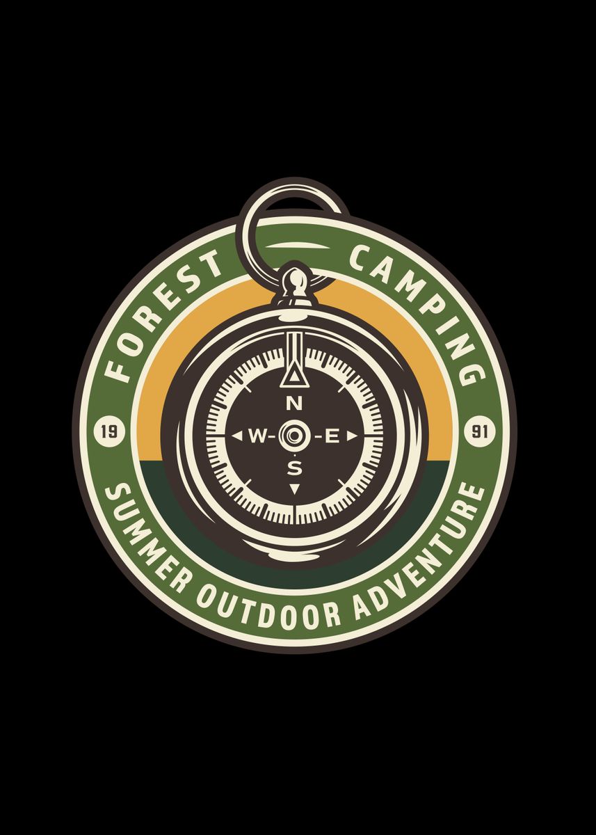 'FOREST CAMPING SUMMER ' Poster by Lugu Poerawidjaja | Displate