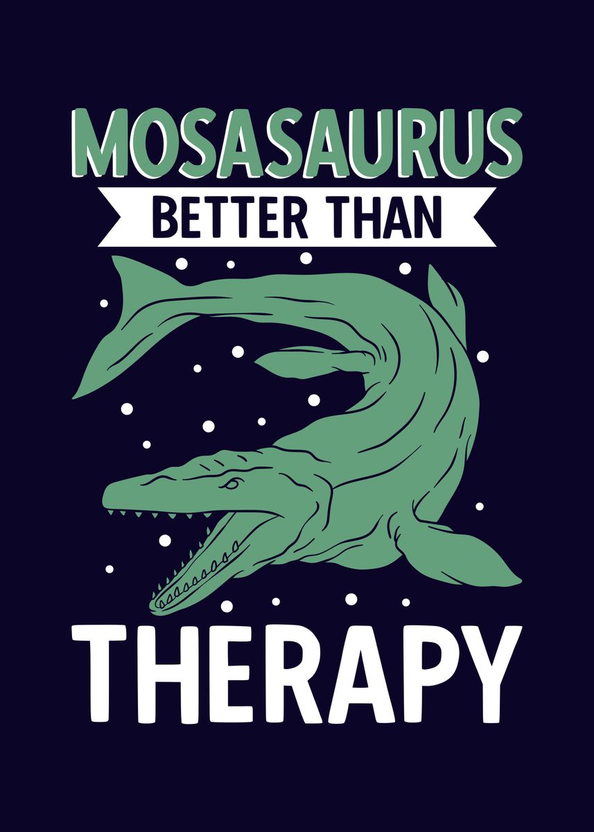 'Mosasaurus Dinosaur' Poster, picture, metal print, paint by MzumO ...