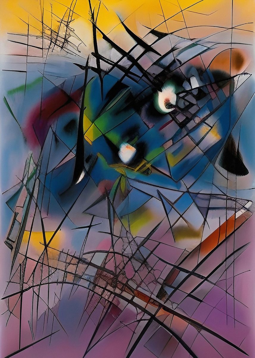 'Abstract lines and shapes' Poster by Bruce Rolff | Displate