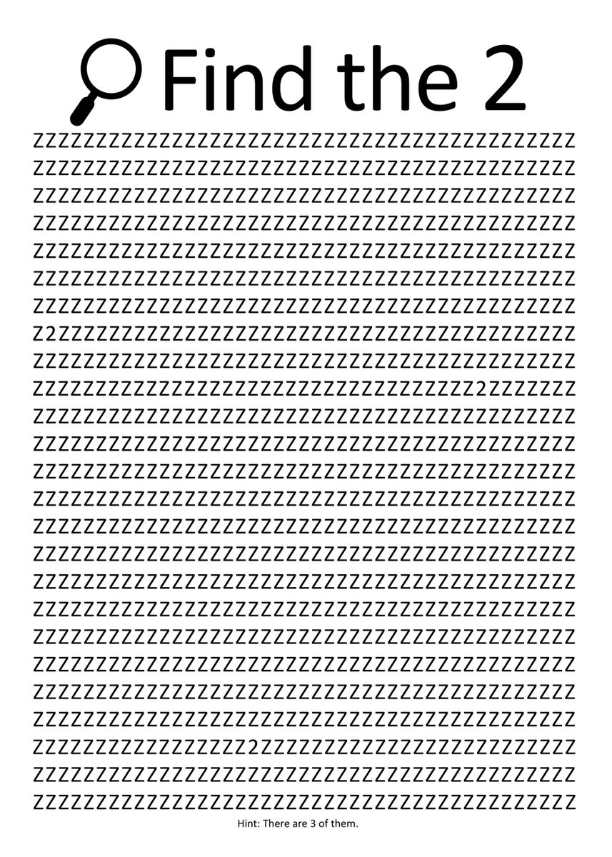 'Find the 2 in Z' Poster by XandYart | Displate