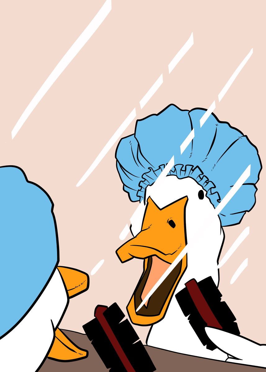 'happy duck' Poster, picture, metal print, paint by hafis ardiansyah ...