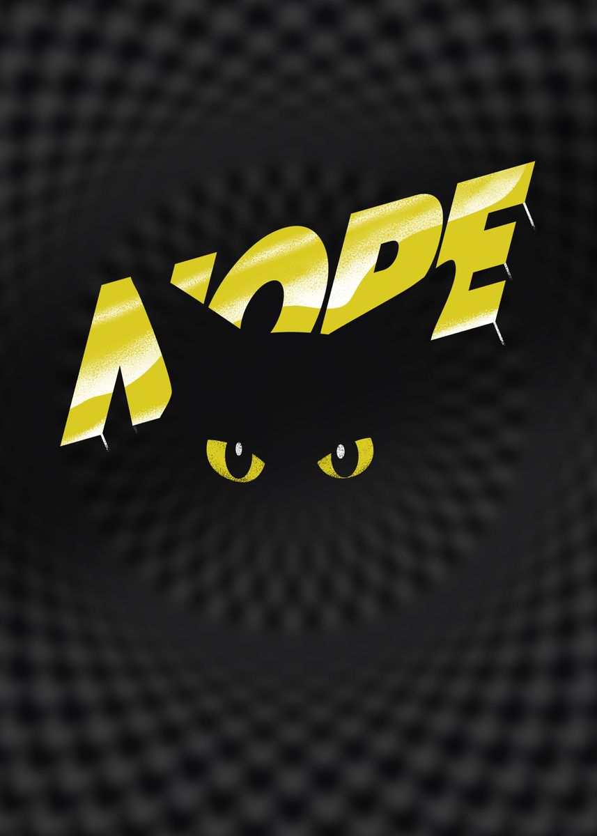 'Nope Cat' Poster, picture, metal print, paint by Anthony Brian ...