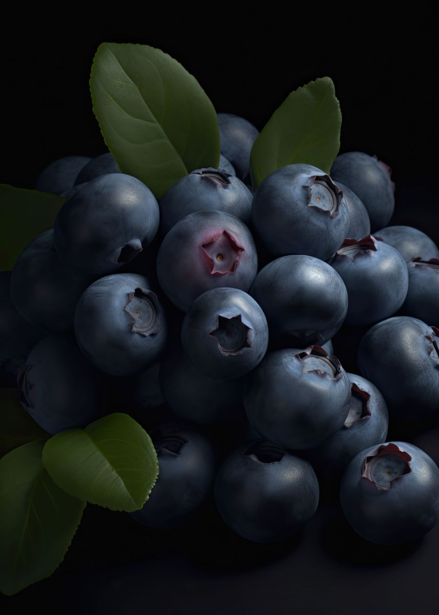 'Blueberry Bush' Poster, picture, metal print, paint by Morphic Prints ...
