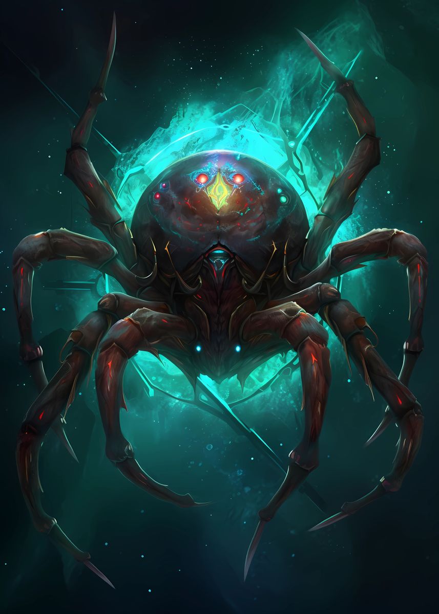 'Spider Magical' Poster, picture, metal print, paint by Pixel Alchemist ...