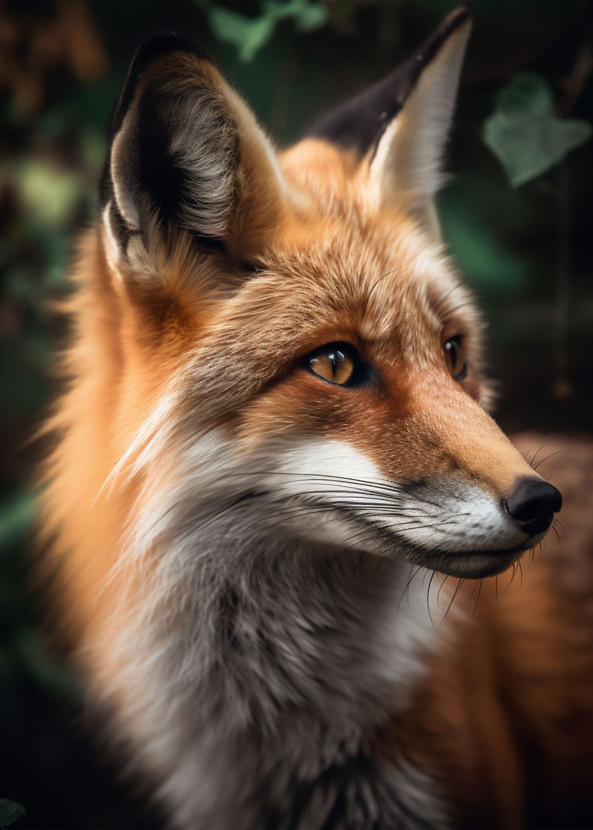 'Beautiful Fox' Poster by Zooscape Wildlife | Displate