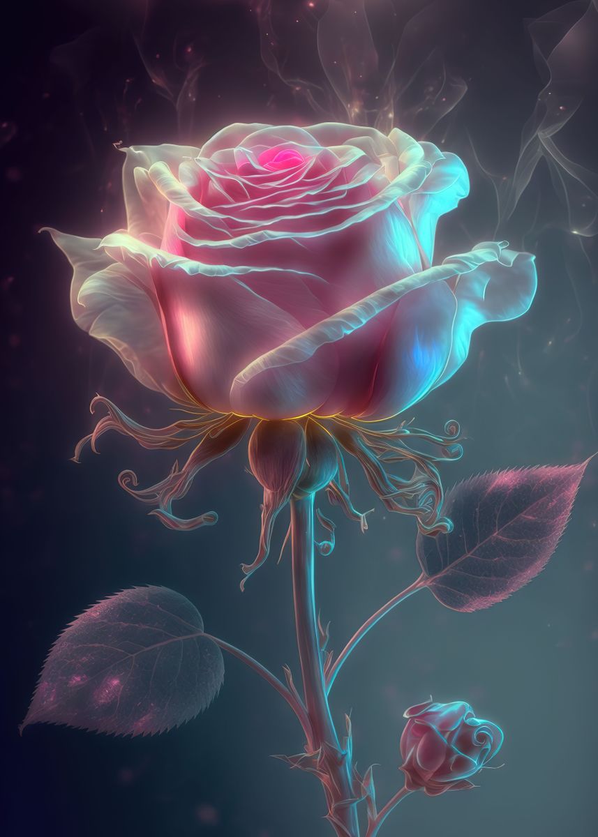 'pink roses ' Poster by deidrera cheal | Displate