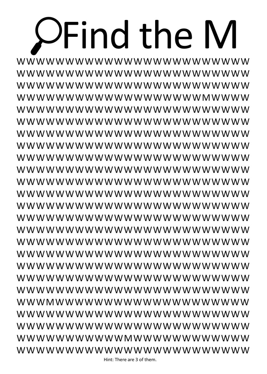 'Find the M in W' Poster, picture, metal print, paint by XandYart ...