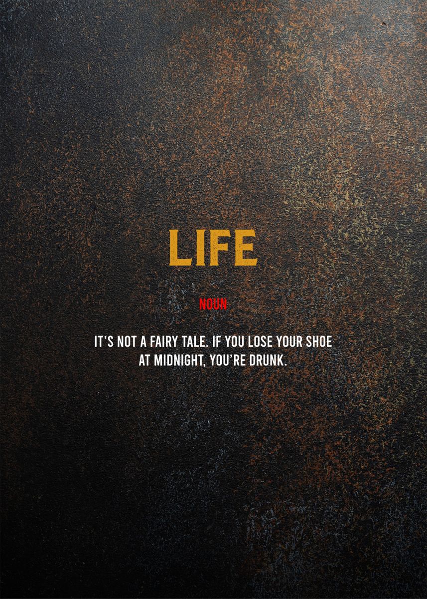 'life text art' Poster, picture, metal print, paint by Greatest of all ...