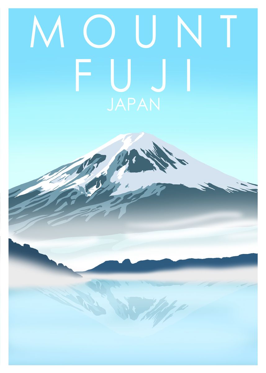 'Mount Fuji' Poster by OmegaArt | Displate