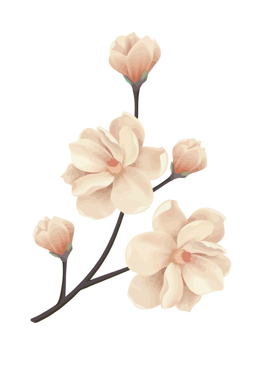 ' Floral Flower' Poster by Space Nature | Displate