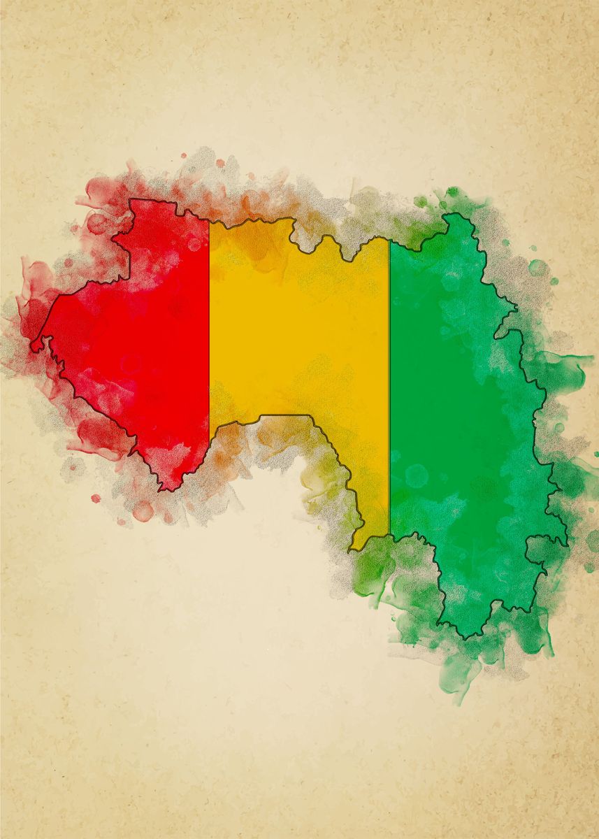 'Guinea' Poster, picture, metal print, paint by Eli Cassin | Displate