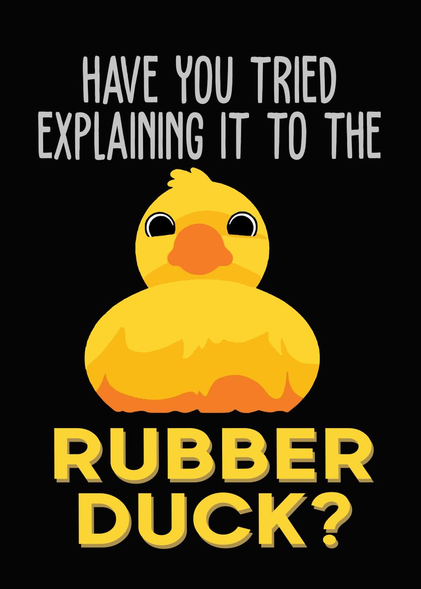 'rubber duck programmer' Poster, picture, metal print, paint by ...