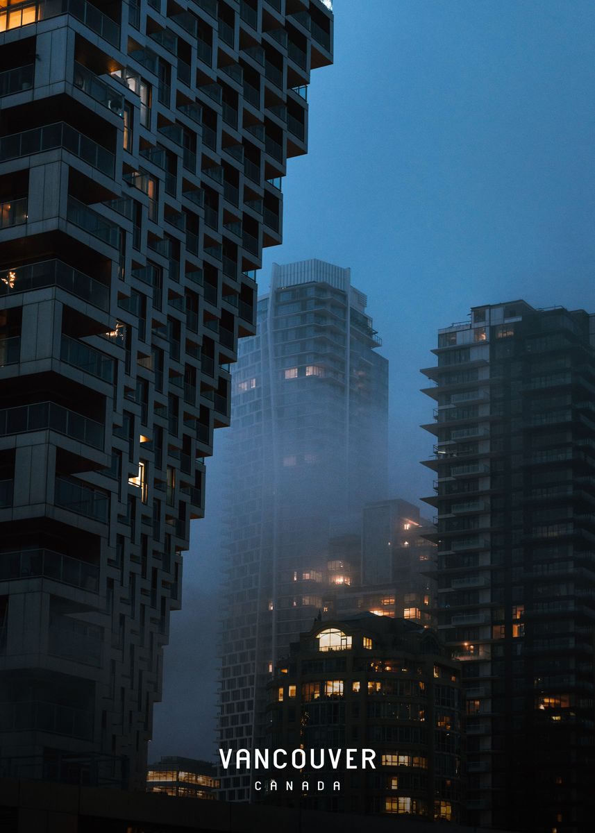 'Vancouver ' Poster, picture, metal print, paint by Explore Universe ...